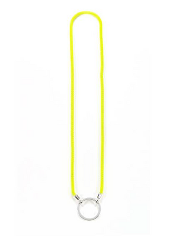 La Loop | The Sabine | Jaune Fluo Metal Mesh w/ Silver Loop 25